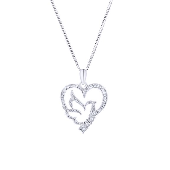 AFFY Blue Natural Diamond Initial "K" Pendant Necklace in 14k White ...