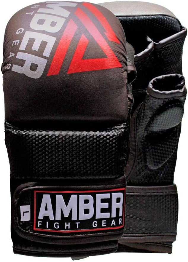 Contender Sparring MMA Gloves, Real Leather Hybrid Grappling Gloves for ...