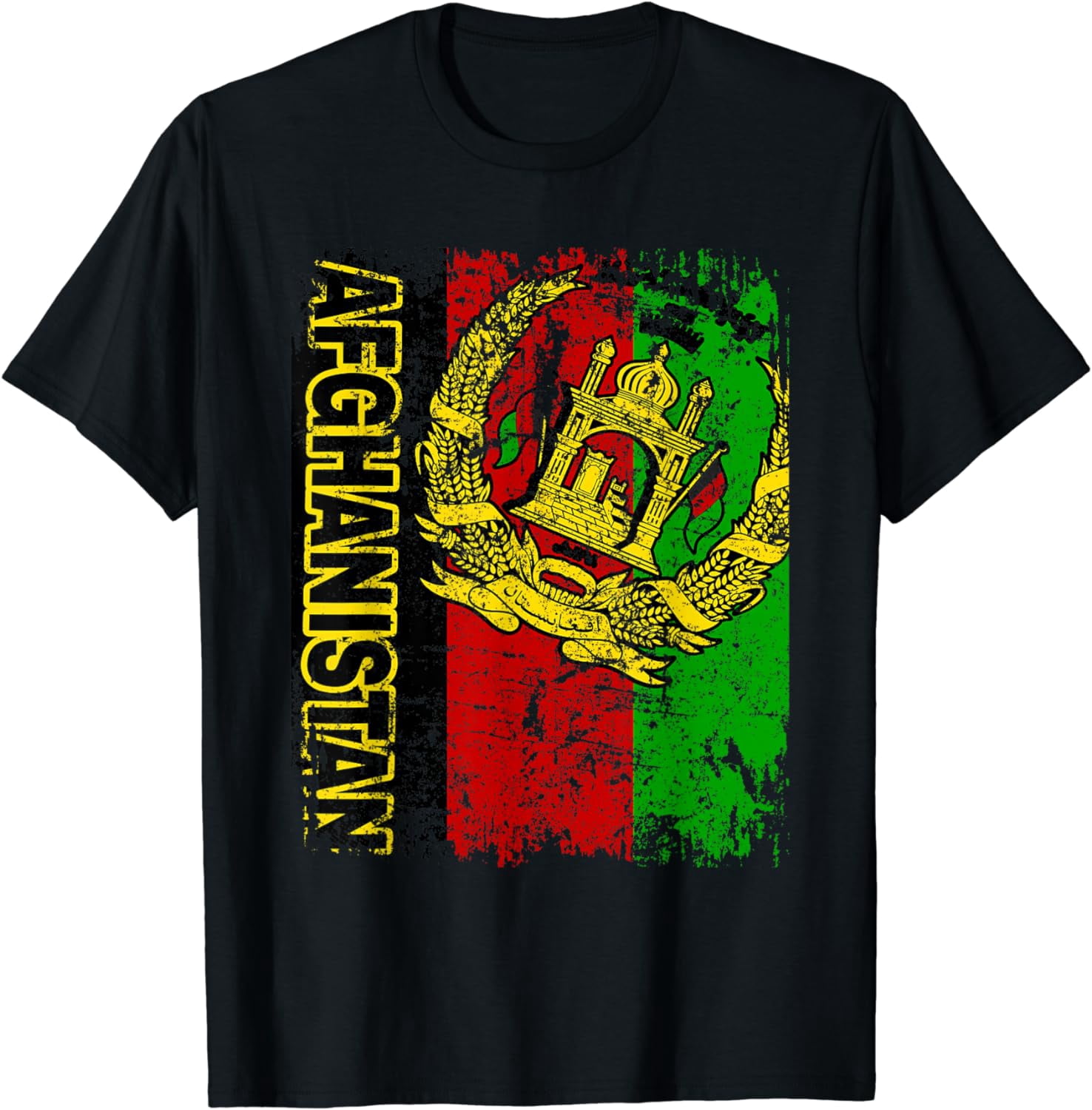 AFGHAN FLAG | Vintage Afghanistan Flag | AFGHANISTAN T-Shirt - Walmart.com