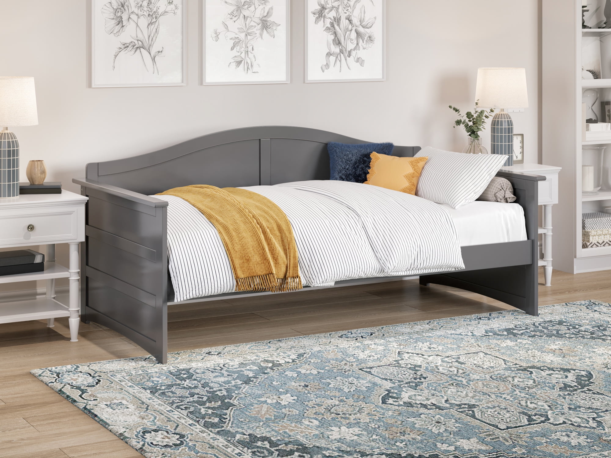 AFI Acadia Wood Twin Size Daybed Frame Grey - Walmart.com