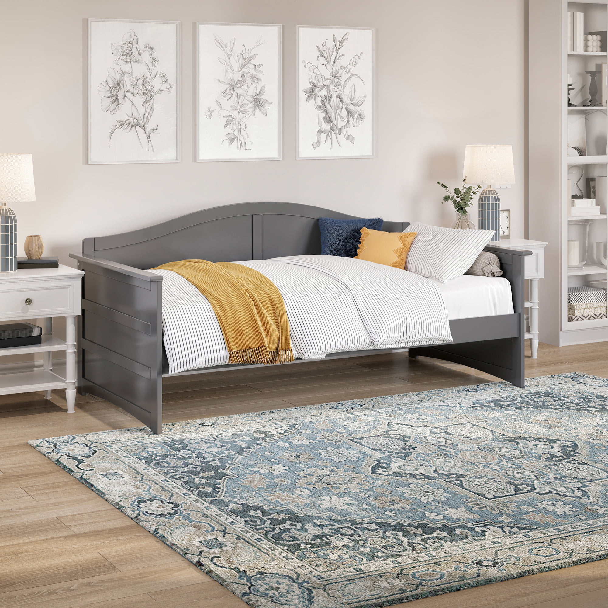 AFI Acadia Wood Twin Size Daybed Frame Grey - Walmart.com
