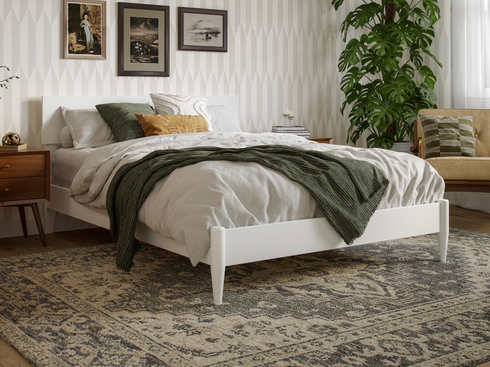 Hillsdale Pulse Platform Full Bed, White - Walmart.com