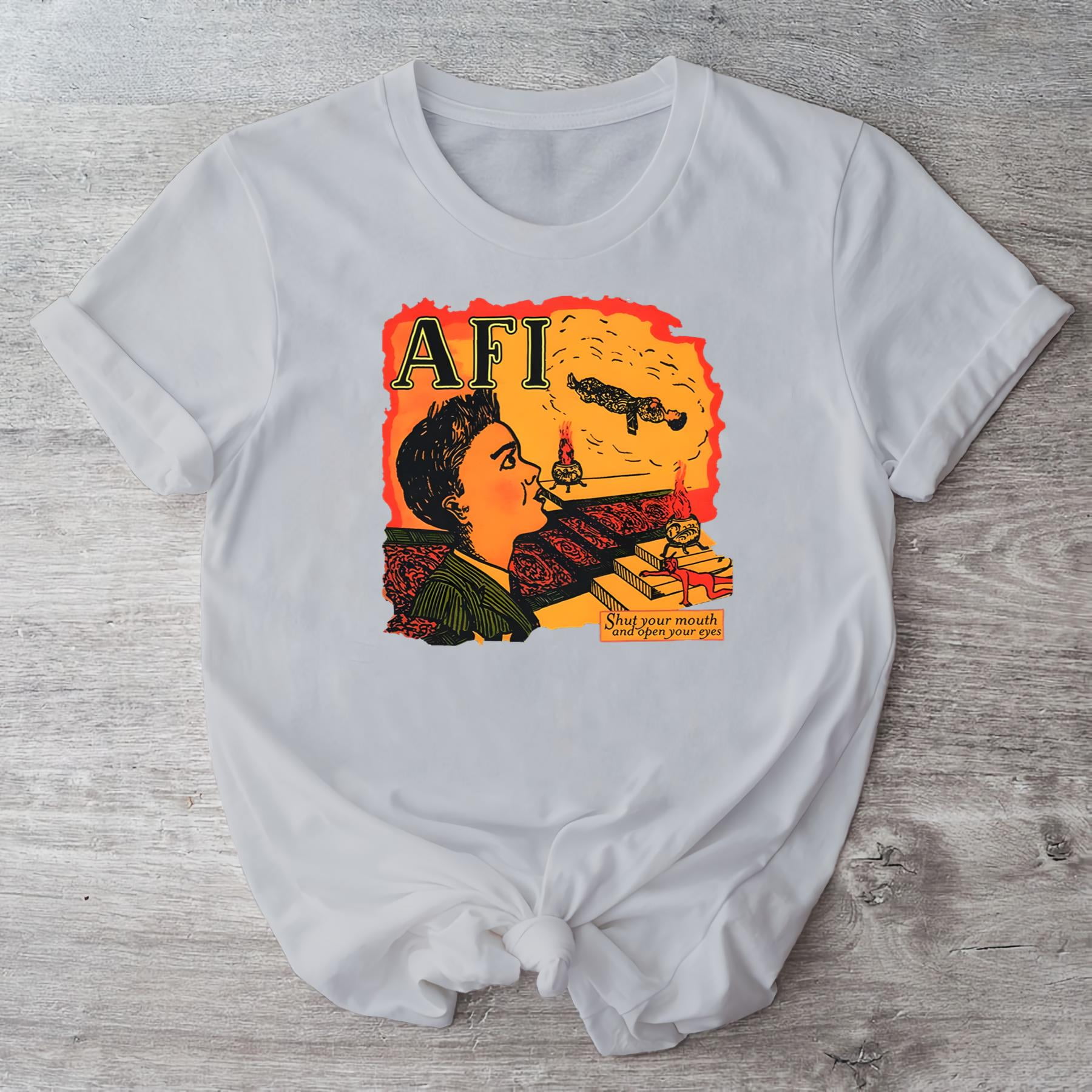 AFI Band T-Shirt, AFI Shut Your Mouth And Open Your Eyes Shirt, Rock ...