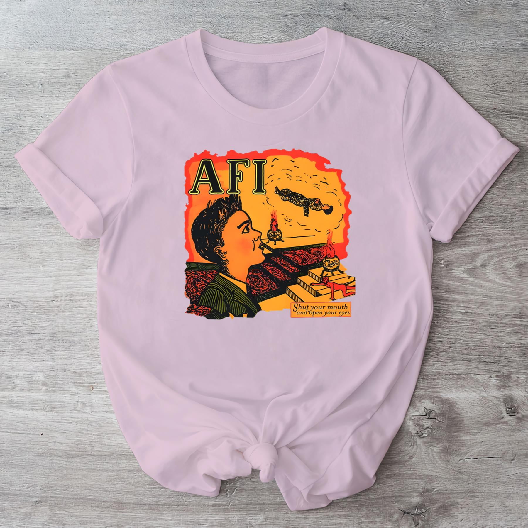 AFI Band T-Shirt, AFI Shut Your Mouth And Open Your Eyes Shirt, Rock ...