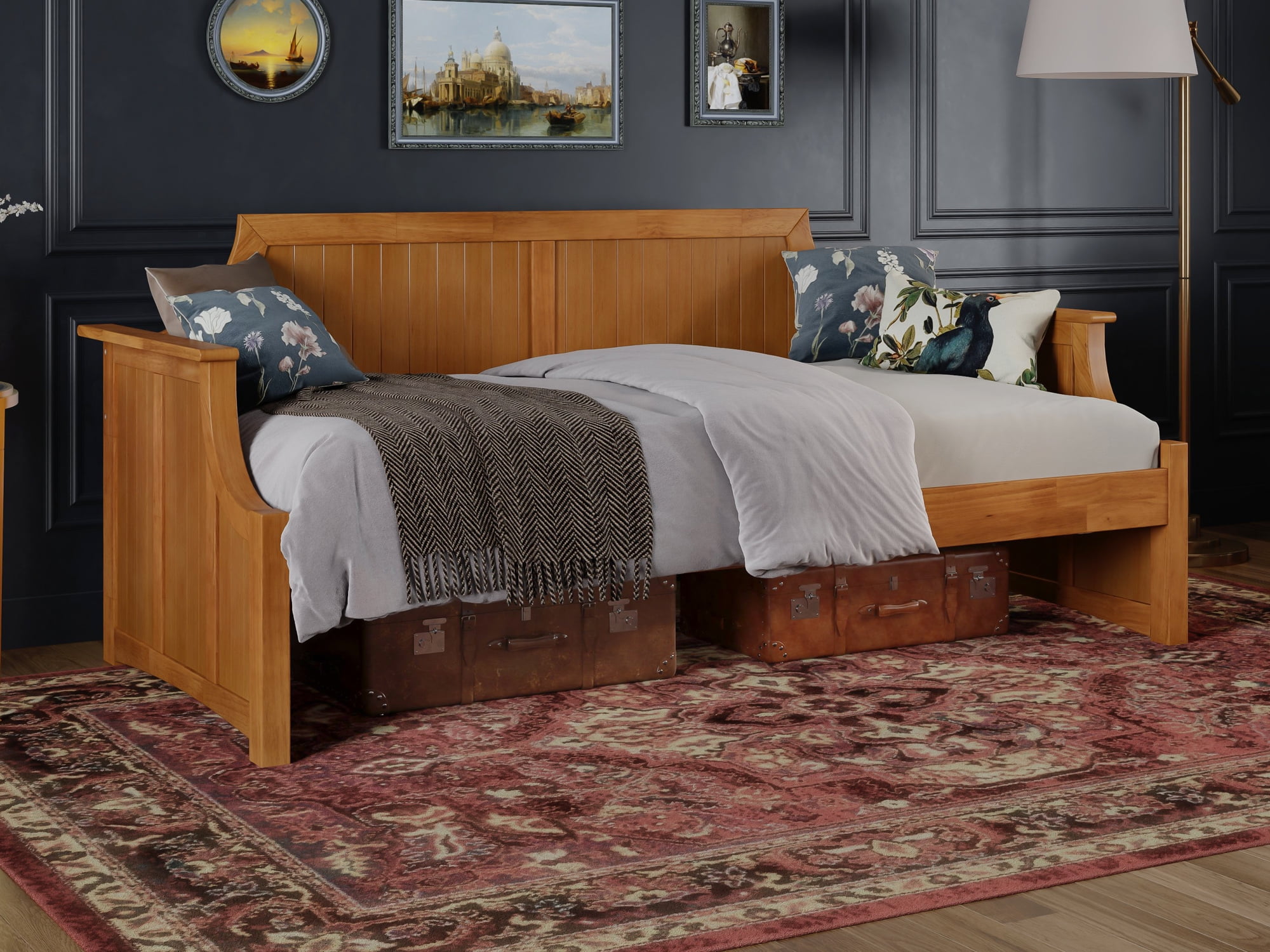AFI Cambridge Twin Wood Daybed, Light Toffee - Walmart.com