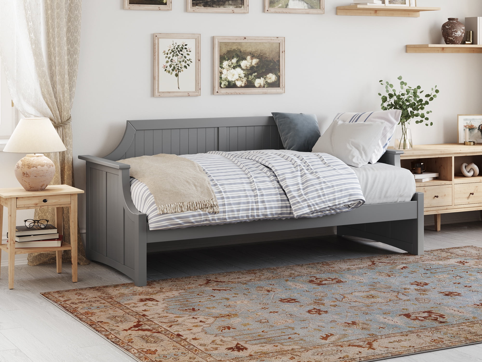 AFI Cambridge Wood Twin Size Daybed Frame Grey - Walmart.com