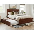 AFI Canyon Walnut Solid Wood Platform Bed with Matching Footboard ...