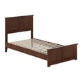 AFI Charlotte Twin Solid Wood Low Profile Platform Bed with Matching ...