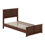 AFI Charlotte Twin Solid Wood Low Profile Platform Bed with Matching ...