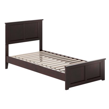 AFI Charlotte Twin Wood Low Profile Platform Bed with Matching ...
