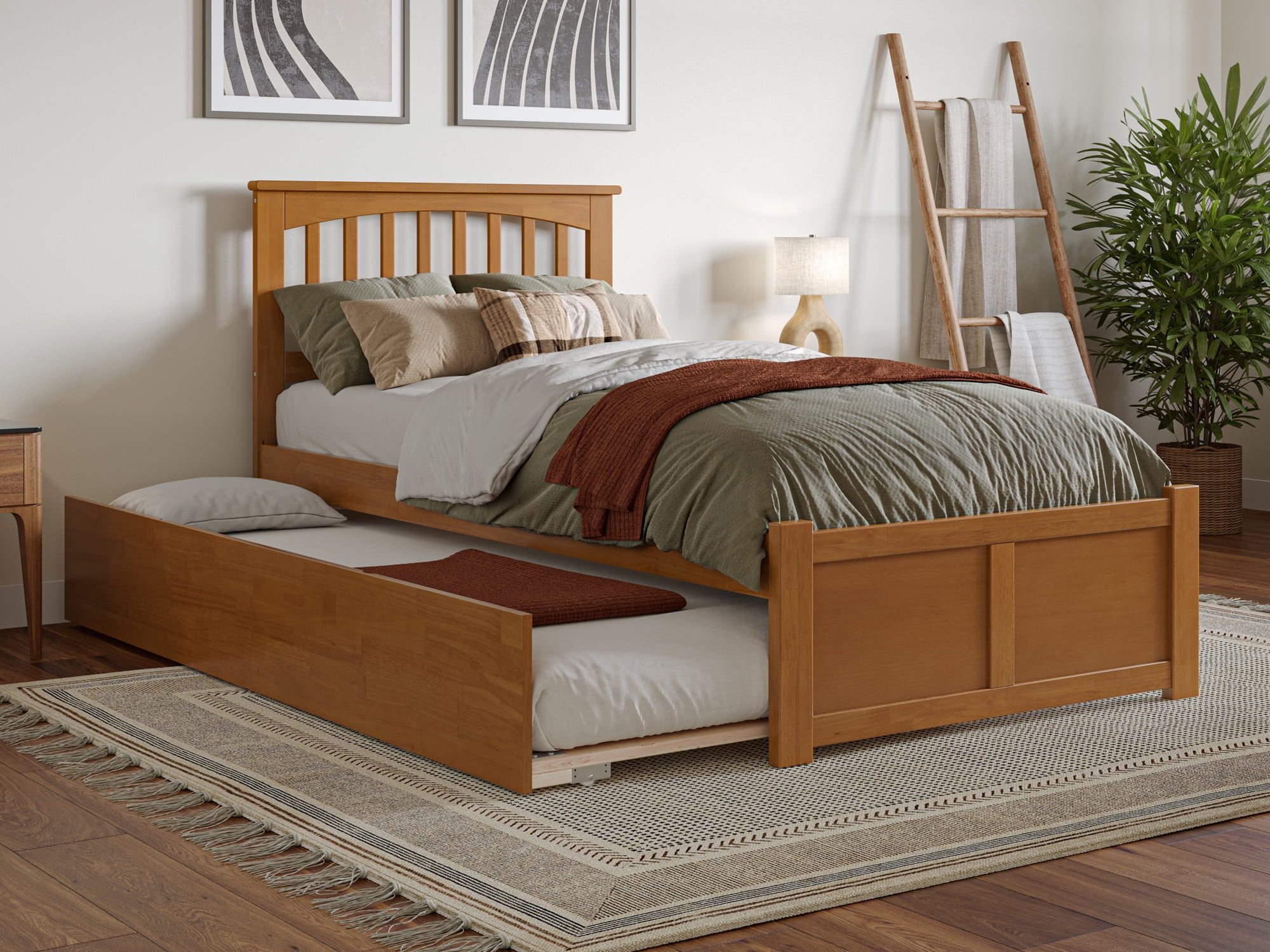 Exciting Wooden Trundle Bed Images