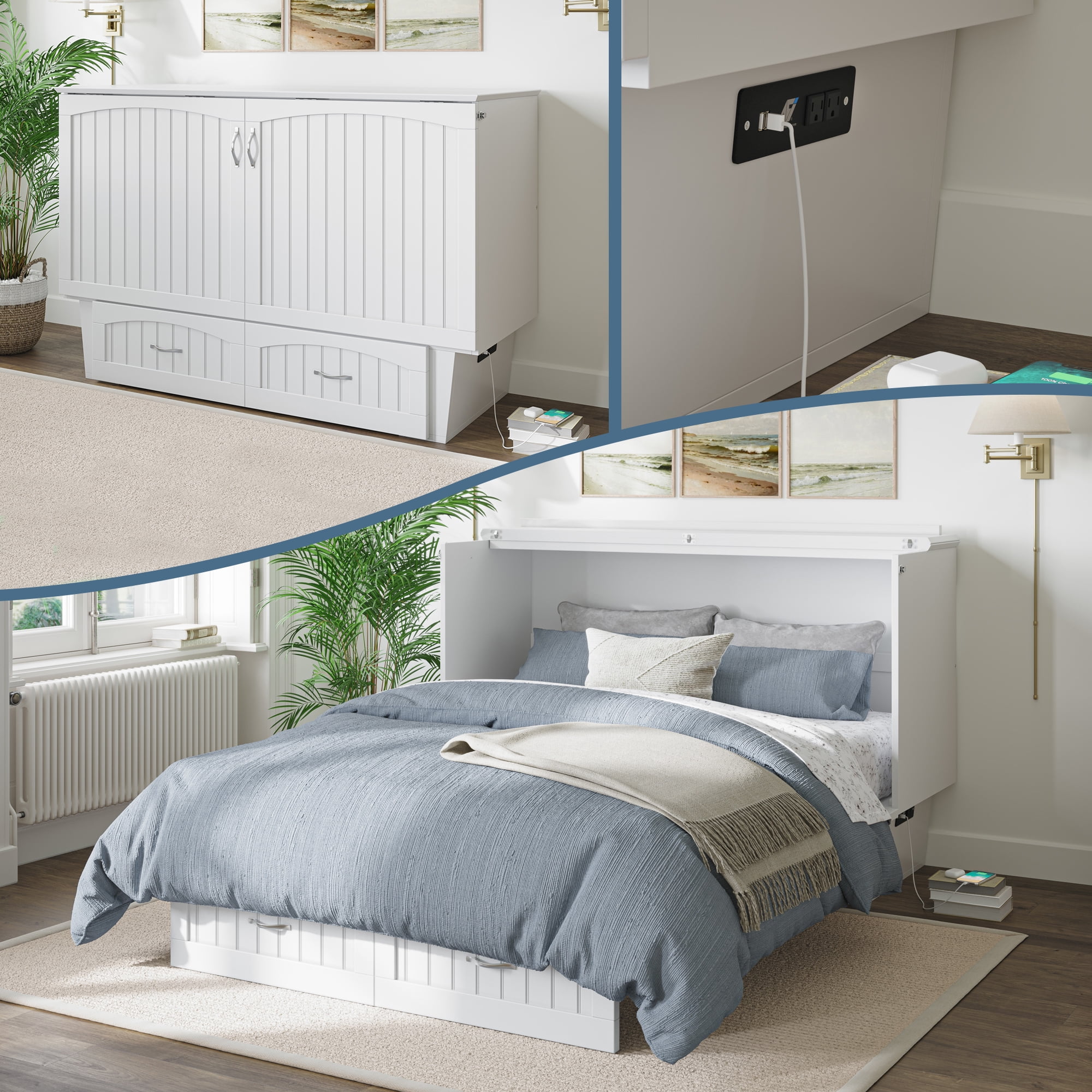 Nantucket murphy bed chest queen espresso store