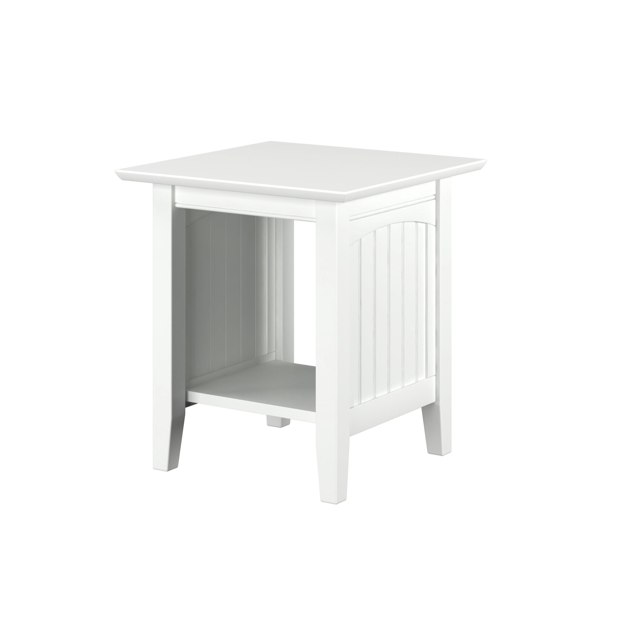 AFI Nantucket Solid Hardwood End Table Set of 2 White - Walmart.com