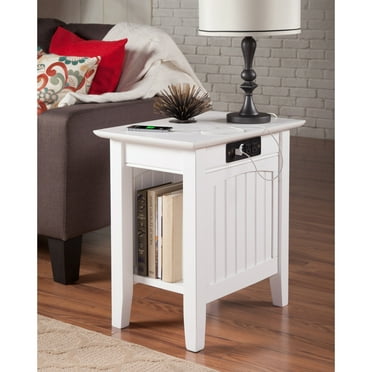 Nantucket End Table with Charging Station in Multiple Colors - Walmart.com