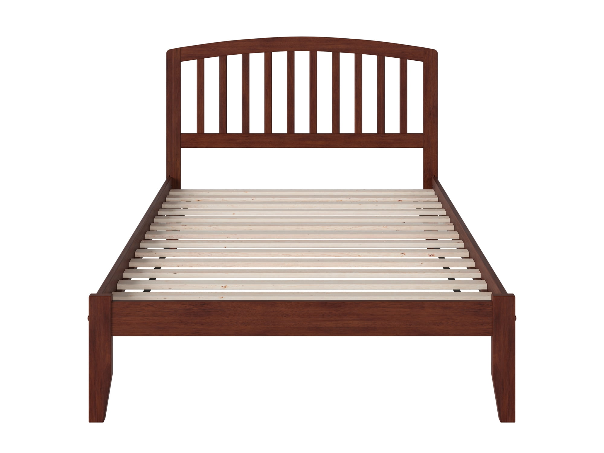 AFI Richmond Full Low Profile Wood Platform Bed Frame with Slatted ...