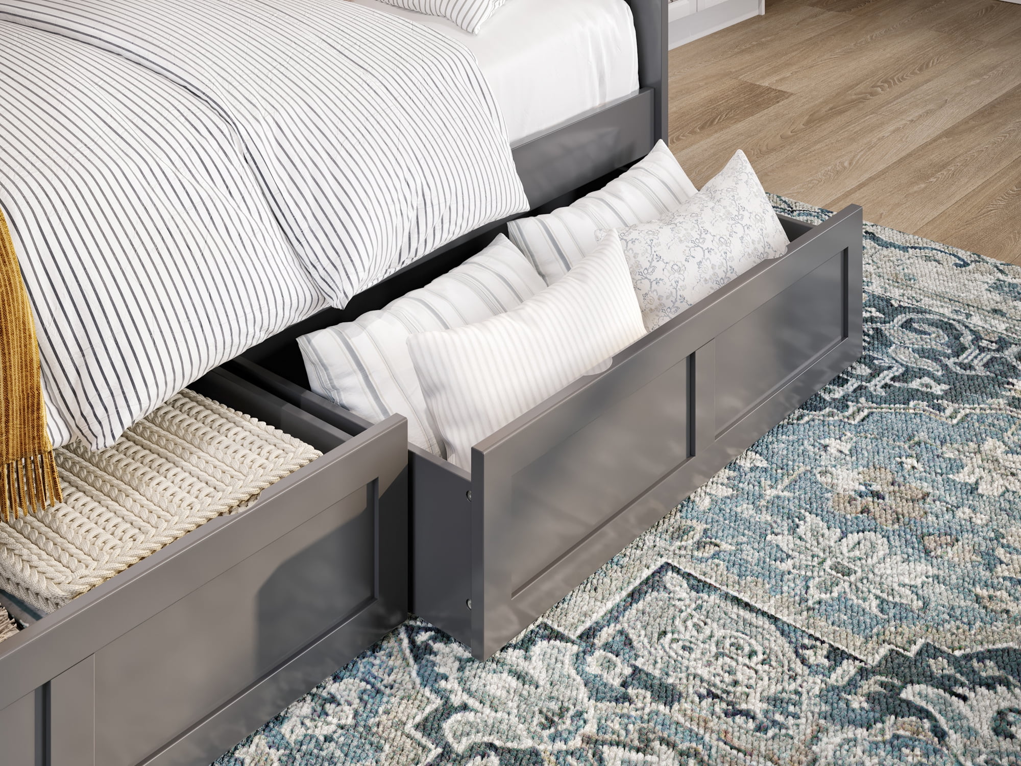 AFI Solid Wood Under Bed Storage Drawers - Twin/Full Size - Walmart.com