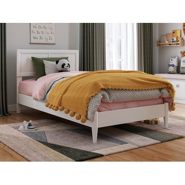 AFI Berkshire Queen Solid Wood Low Profile Platform Bed with Matching ...