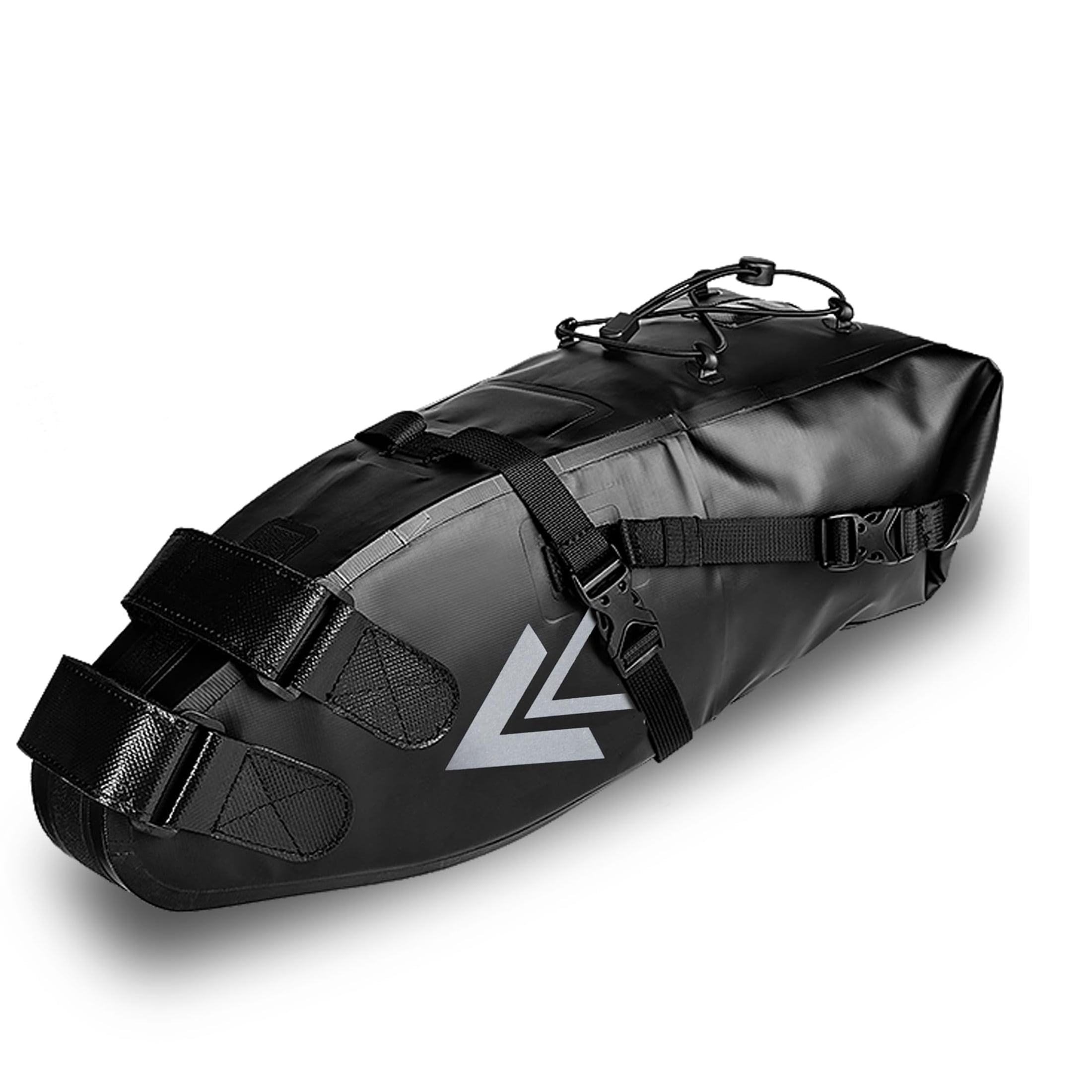 AFISHTOUR Bike Seat Bag, 10L Waterproof Bike Saddle Bag, Roll-Top Bike ...