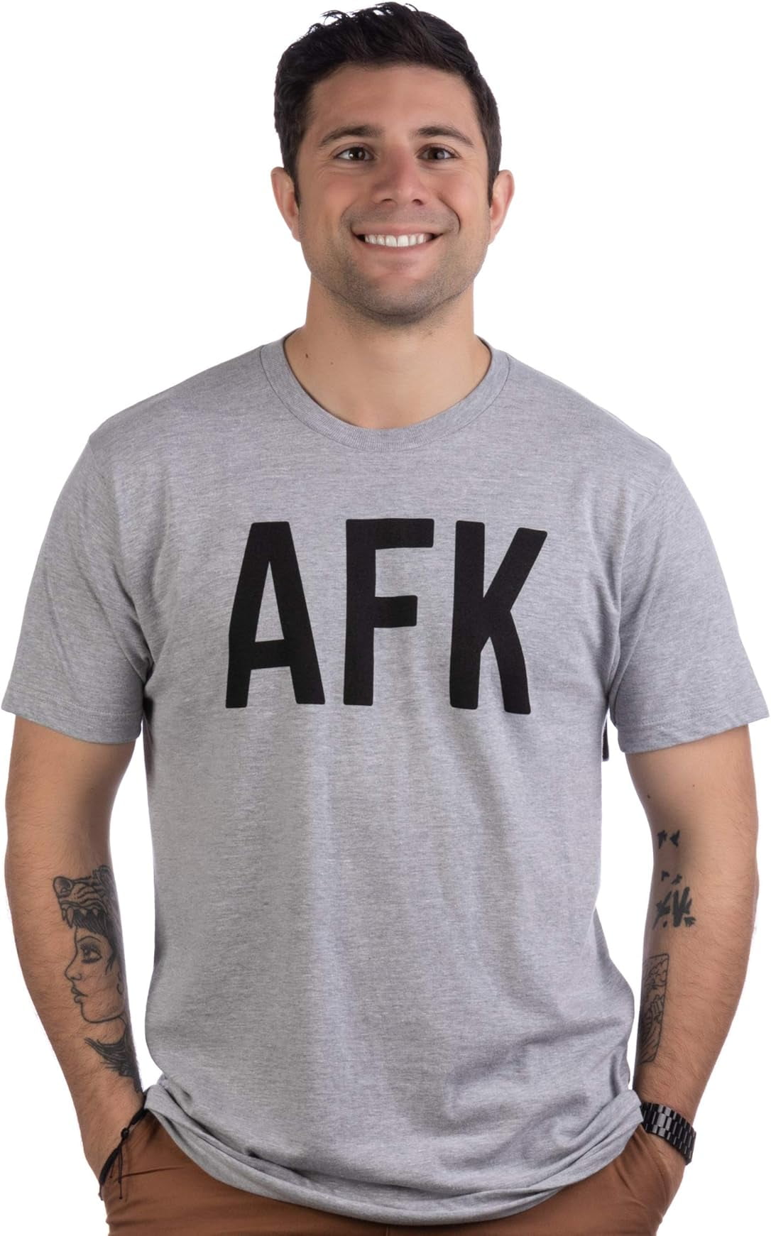 AFK Away from Keyboard Funny Video Gamer Gaming Player Men Women Joke T-Shirt,Navy Blue Color ...