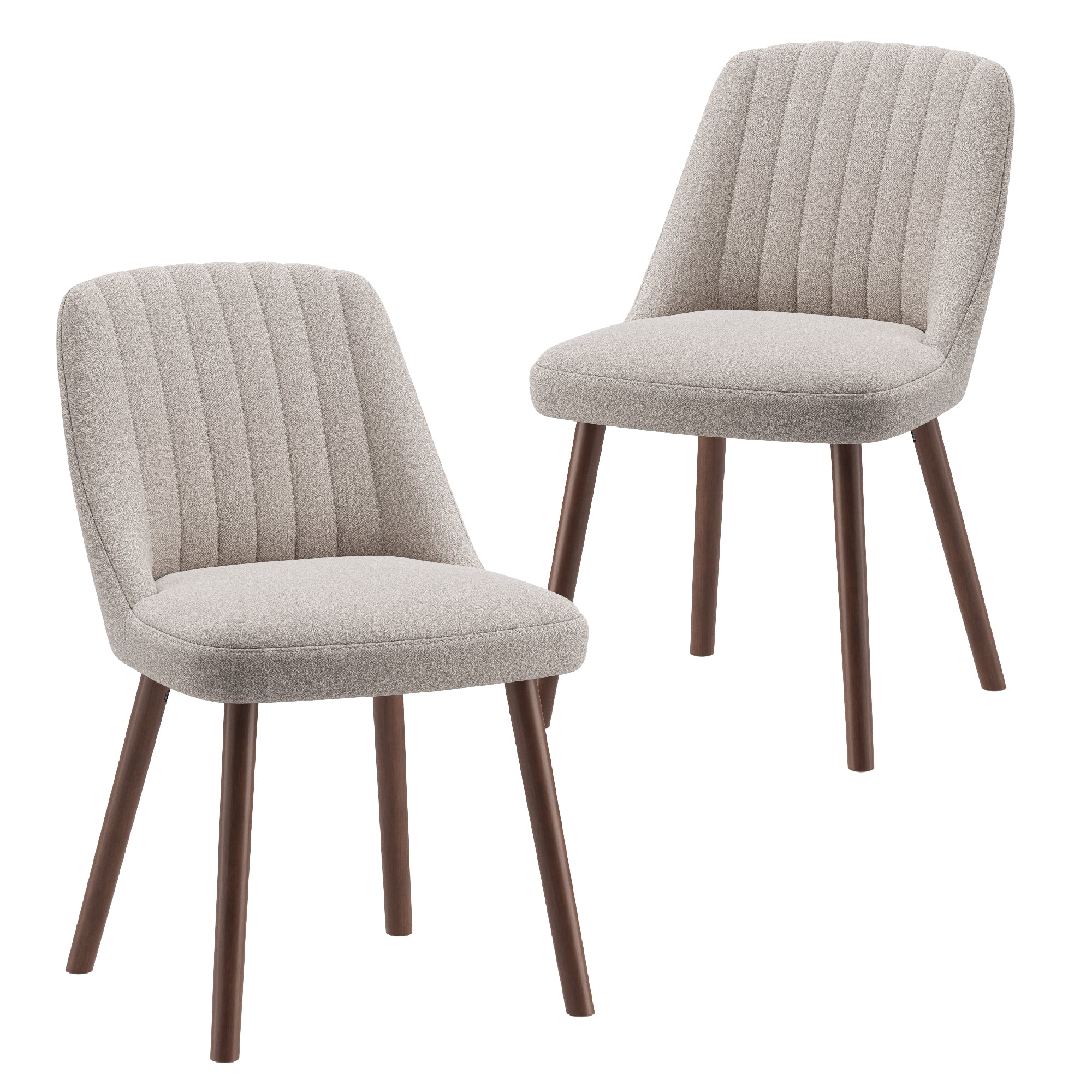 AFO Modern Dining Chairs Set of 2, Mid-Century Upholstered Kitchen Side ...