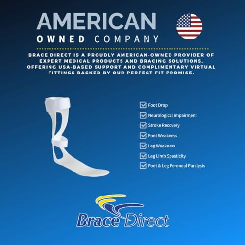 AFO Swedish Leaf Spring Drop Foot Brace - Semi-Rigid Drop Foot Orthosis ...