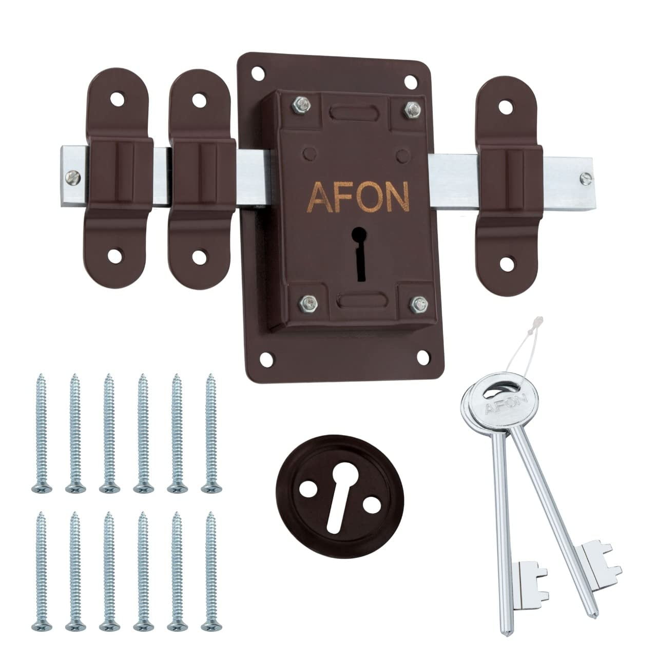 AFON 10 Chal Door Lock with 2 Keys Operated from Both Side of The Door ...