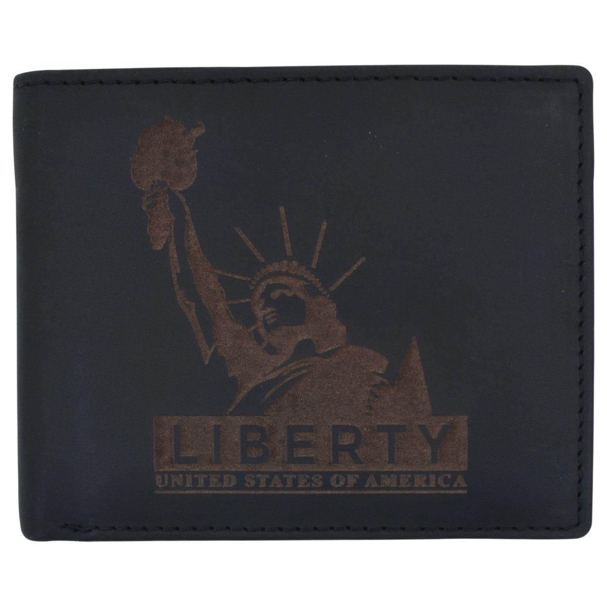 AFONiE Men Statue of Liberty Stamped Wallet with RFID Technology ...