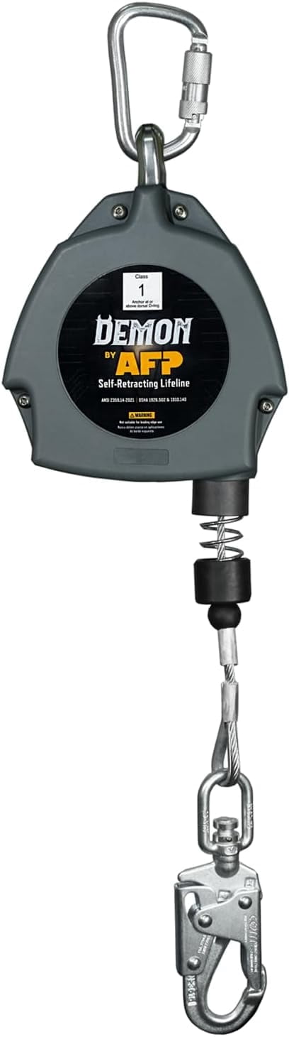 AFP Demon 50 FT Single Leg Self-Retracting Lifeline Cable Retractable ...