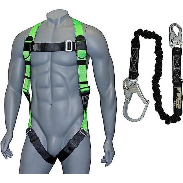AFP Universal Full-Body Fall Protection Safety Harness with Dorsal D ...