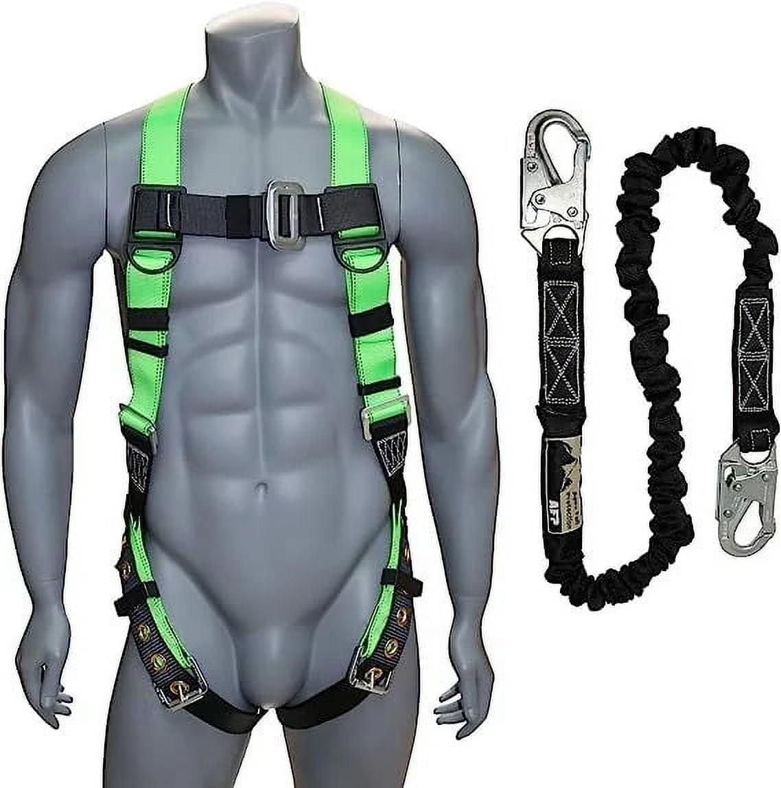 AFP Universal Full-Body Fall Protection Safety Harness w/ D-Ring Tongue ...