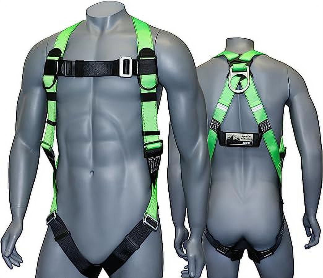 AFP Universal Full-Body Fall Protection Safety Harness with Dorsal D ...