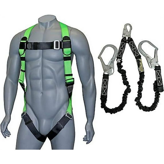 AFP Universal Full-Body Fall Protection Safety Harness with Dorsal D ...