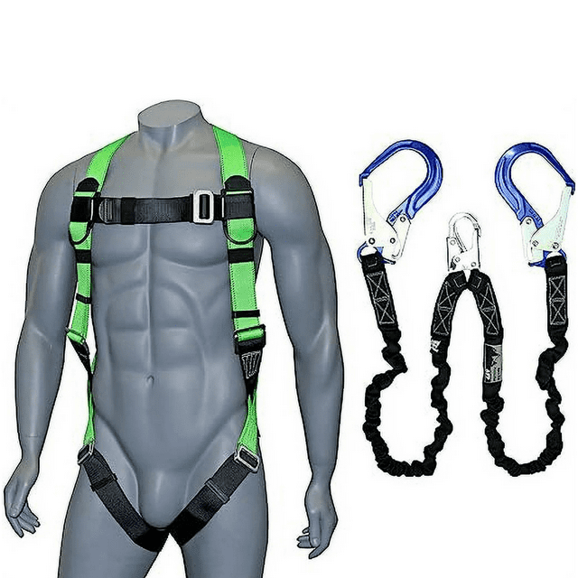 AFP Universal Full-Body Fall Protection Safety Harness with Dorsal D ...