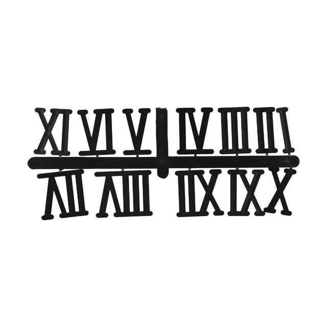 AFQH 1 Set Clock Number Plate Roman Arabic Tricolor Clock Part DIY ...