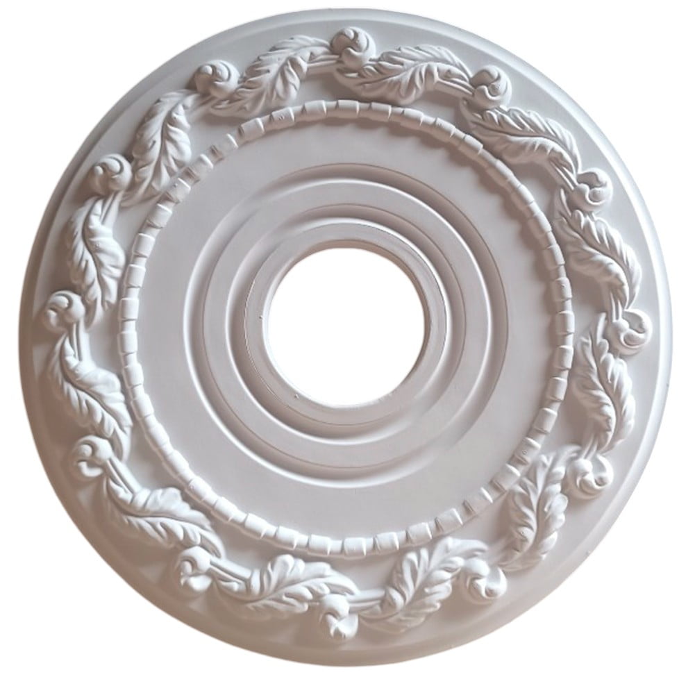 AFQH 16 inch round pattern pu lamp plate retro ceiling decoration lamp ...