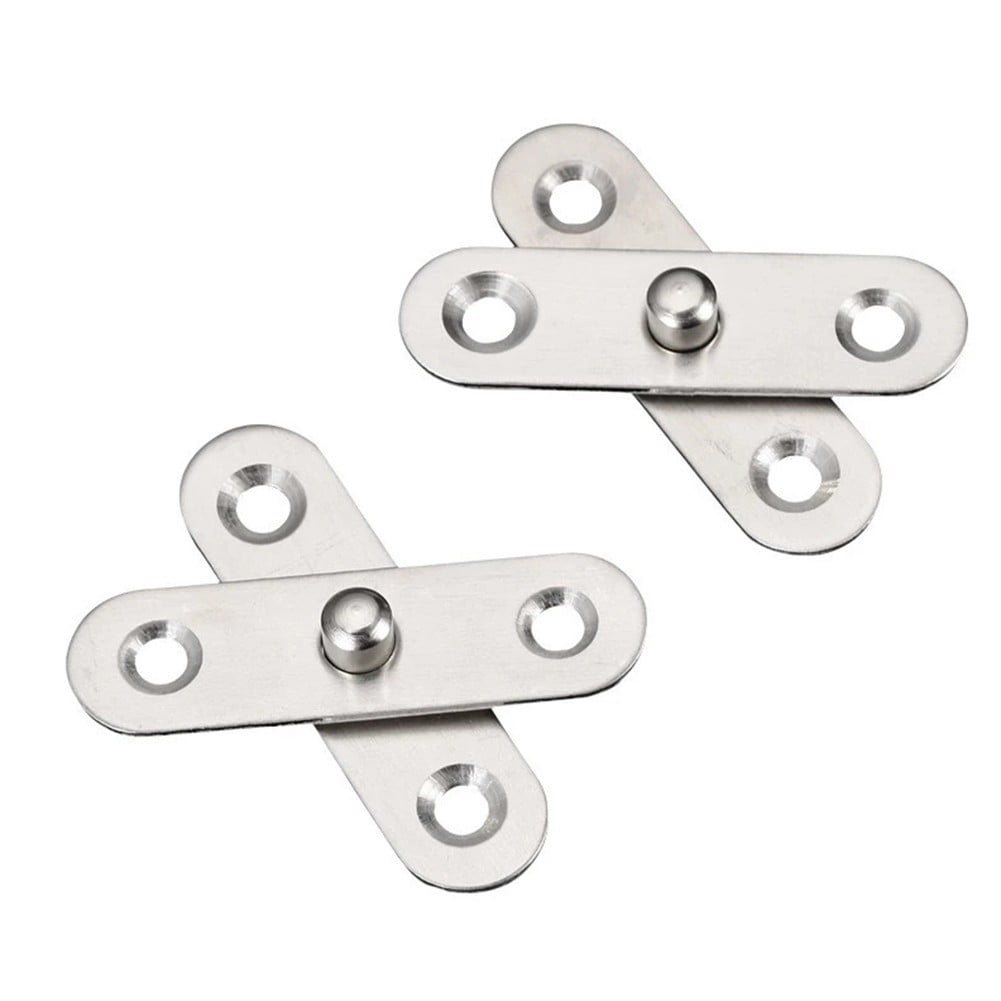 AFQH 2pcs Stainless Steel Degree Rotating Door Pivot Hinge Tone Rotary ...