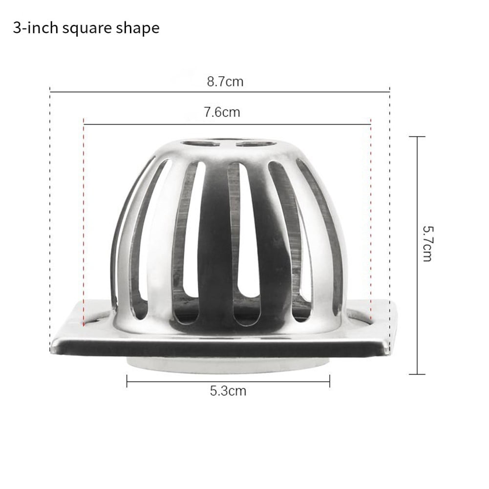 AFQH 3/4/5inch Stainless Steel Gutter Leaf Guard Downpipe Protection ...