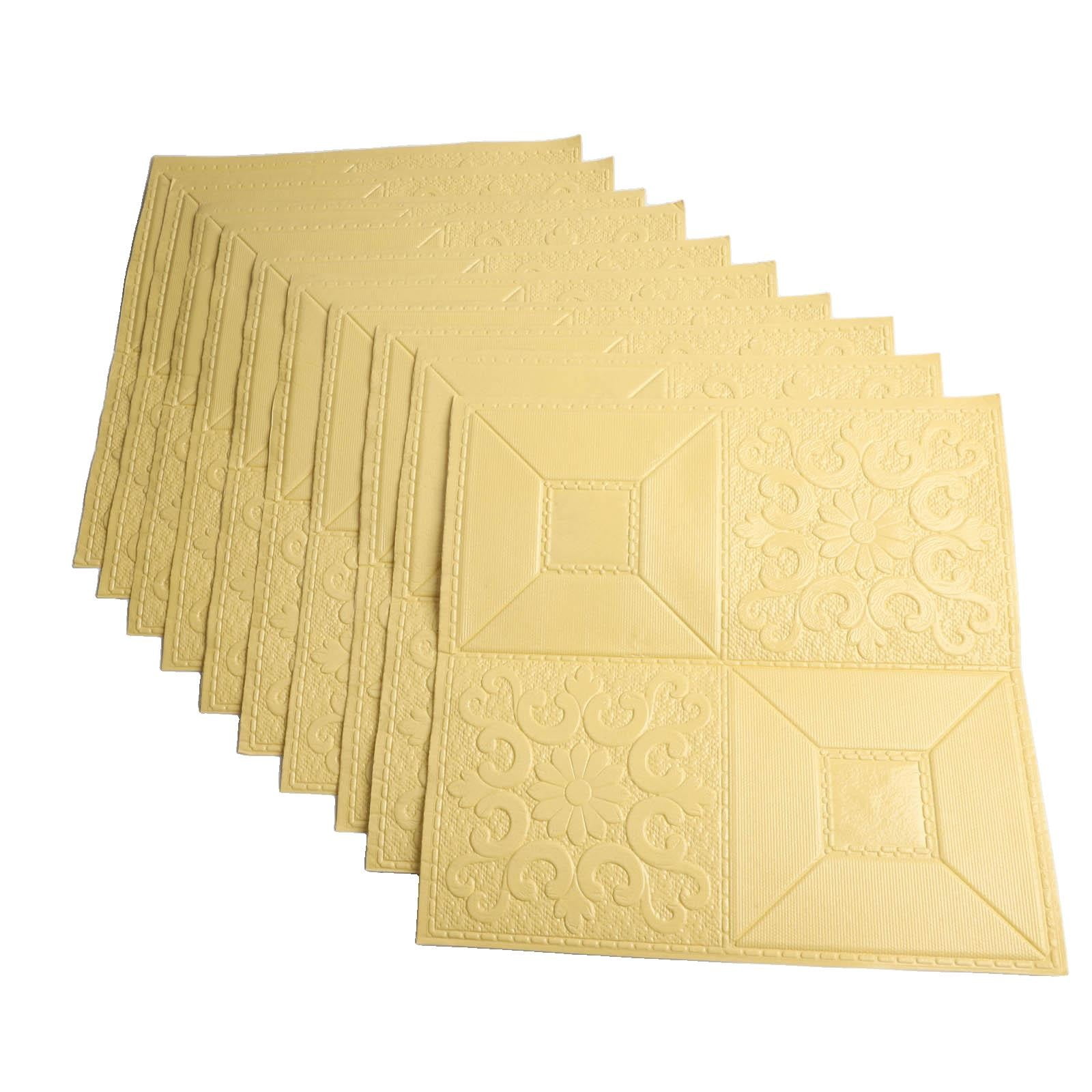 AFQH 3D Self-Adhesive Wall Sticker Tile Stone Brick Wall Sticker Foam ...