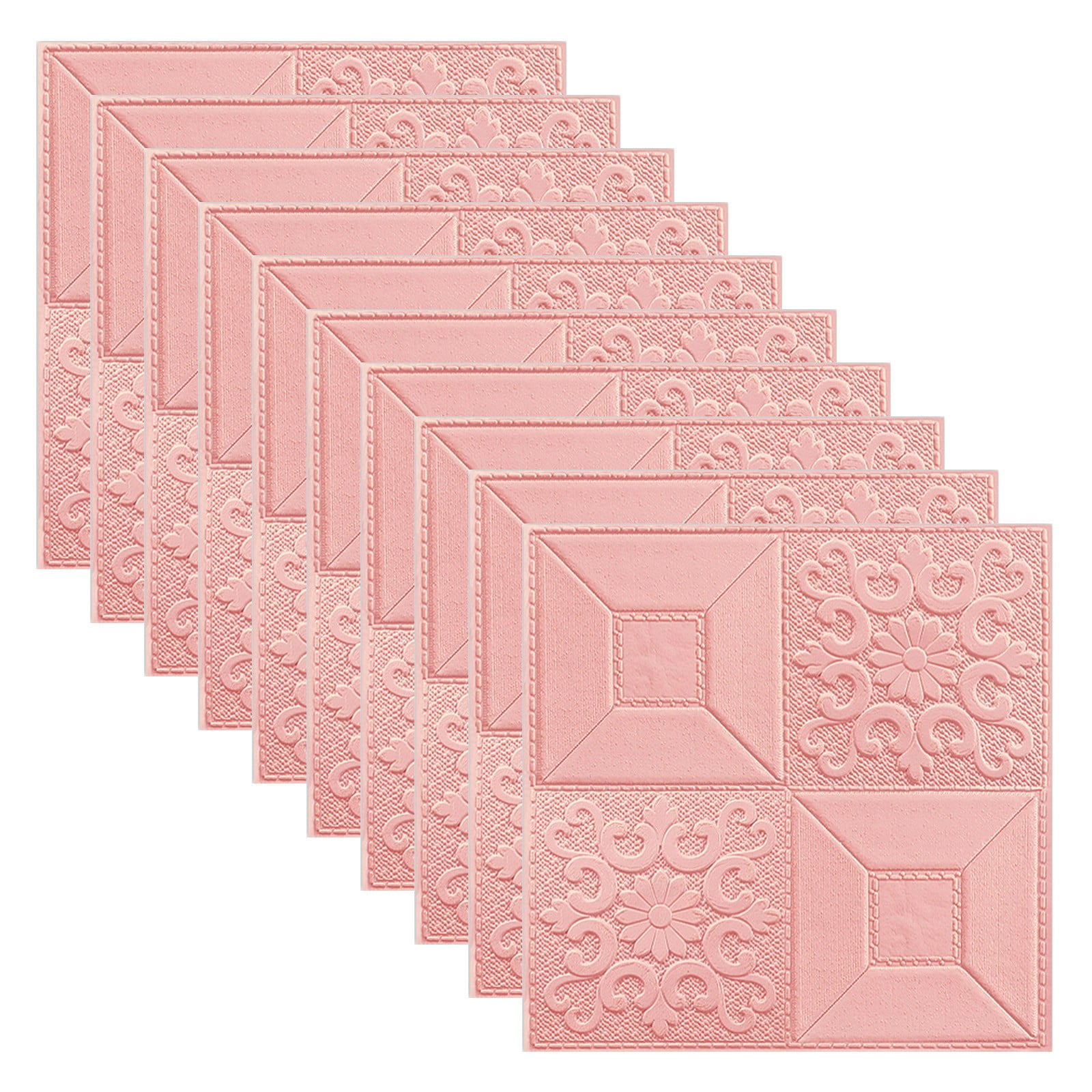 AFQH 3D Self-Adhesive Wall Sticker Tile Stone Brick Wall Sticker Foam Panels Ceiling Wall Tiling ...