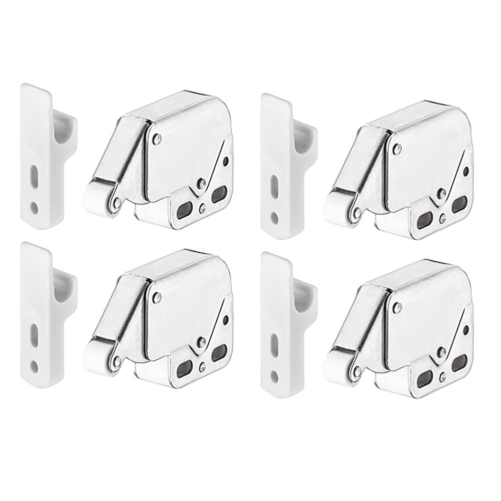 AFQH 4-Pack Spring Loaded Push Catch Latch for Easy Cabinet Door ...