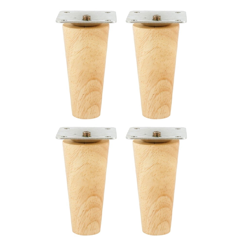 AFQH 4PCS Sofa Leg Furniture Leg Screw Solid Wood Leg Wooden Table ...