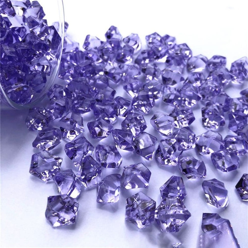 AFQH Acrylic Crystals Ice Rocks Gem Stones，Fake Plastic Jewels Acrylic ...