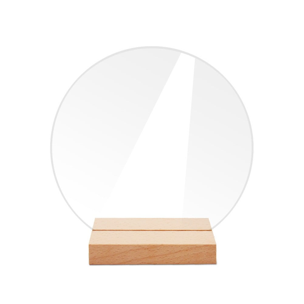 AFQH Acrylic Sign with Wood Stands, Blank Acrylic Signs with Base ...