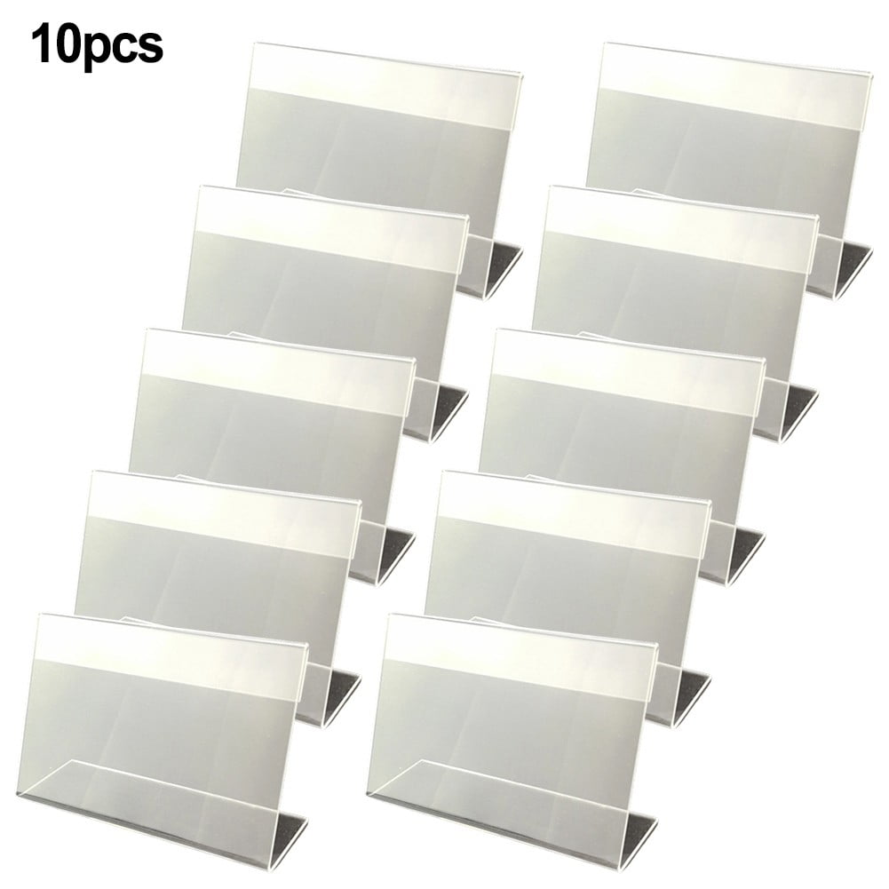 AFQH Clear Acrylic Price Tag Holder: Versatile Display Stand for Menus ...