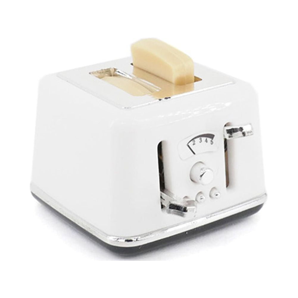 AFQH DollHouse Mini Bread Machine Toaster 1/12 Scale With Toast ...