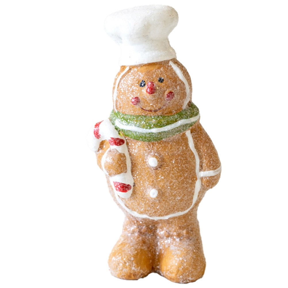 AFQH Gingerbread Man Figurines Christmas Gingerbread Man Ornaments ...