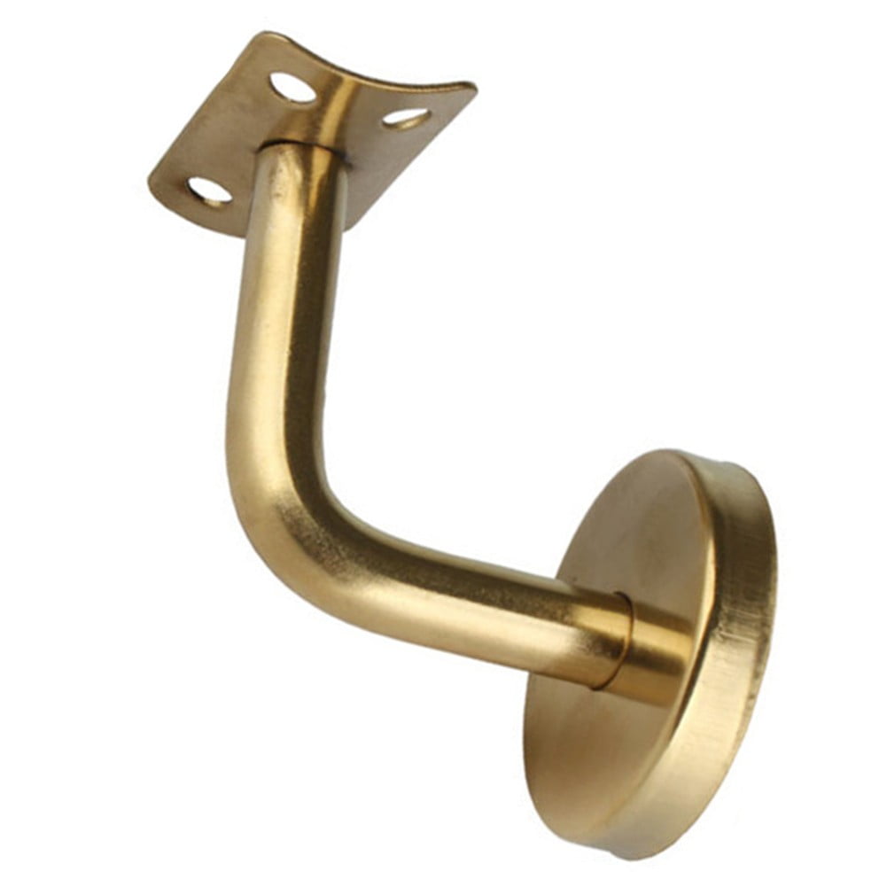 AFQH Gold Handrail Bannister Support Stair Rail Bracket Balustrade Wall ...