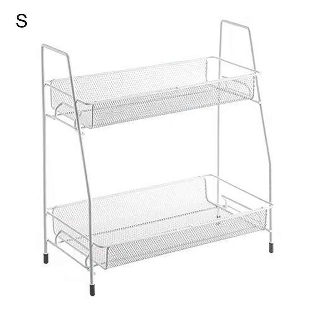 AFQH Kitchen Movable Rolling Organizer 2-layer Rack Multi-Purpose ...