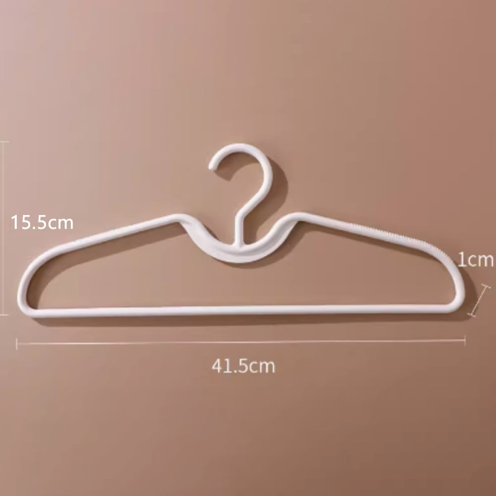 AFQH Plastic Hangers 10 Pack, Plastic Clothes Short Neck Hangers Non ...