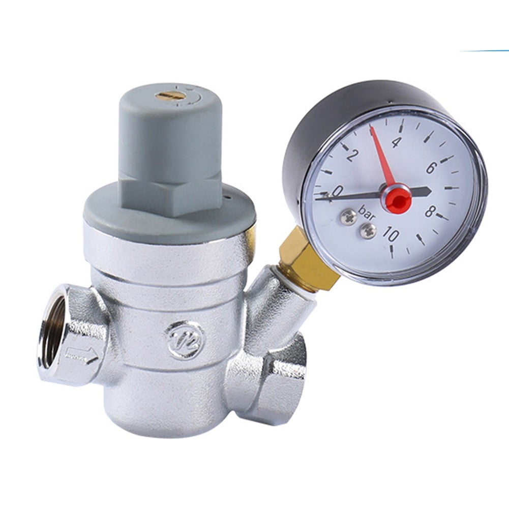 AFQH Pressure Reducing Valve with Gauge Adjustable Pressure Reducing ...
